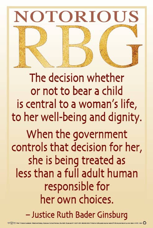 Poster - Notorious RBG – 1920 Merch Co.