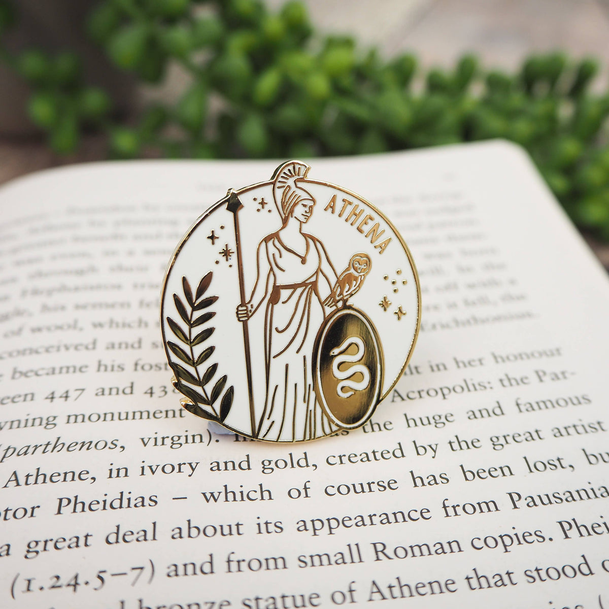 Athena Enamel Pin Badge - Greek Mythology Collection – 1920 Merch Co.